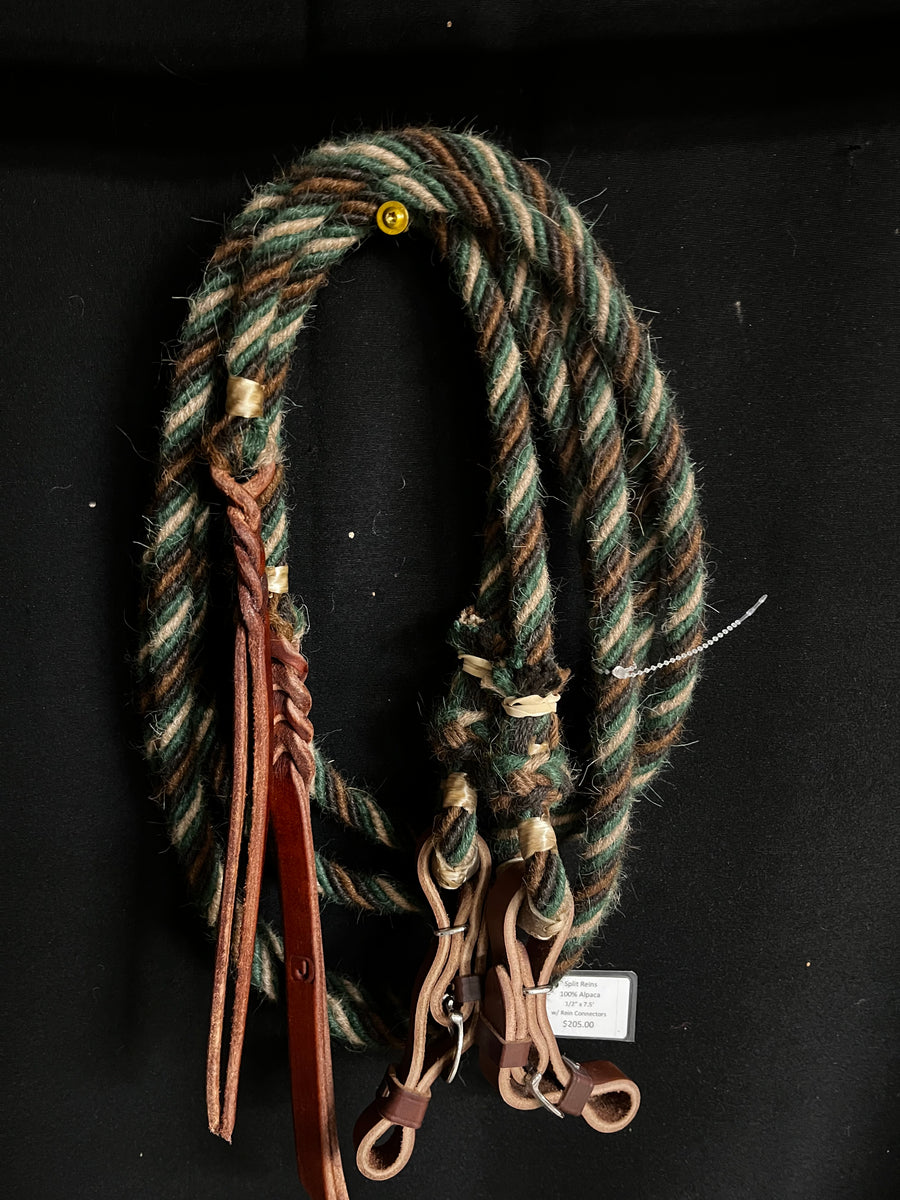 #6 Alpaca Split Reins – T3Weavers LLC